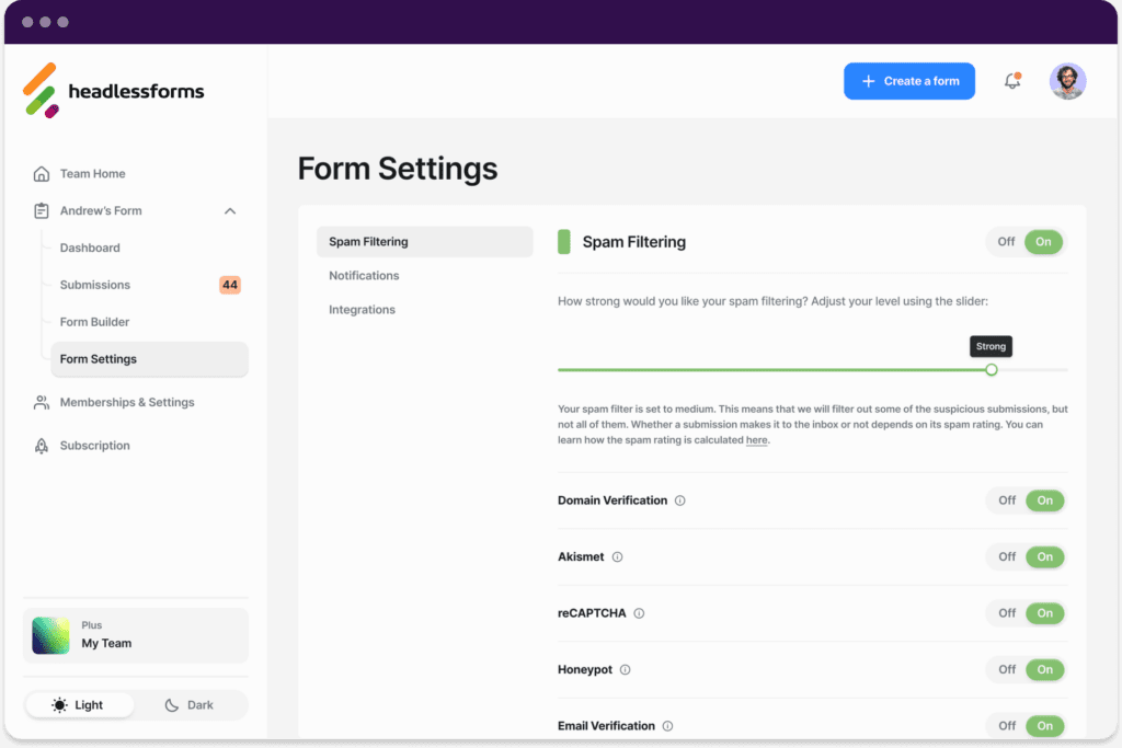 Simple way to receive submissions from your HTML and JS forms : The Form Backend of Choice for ...